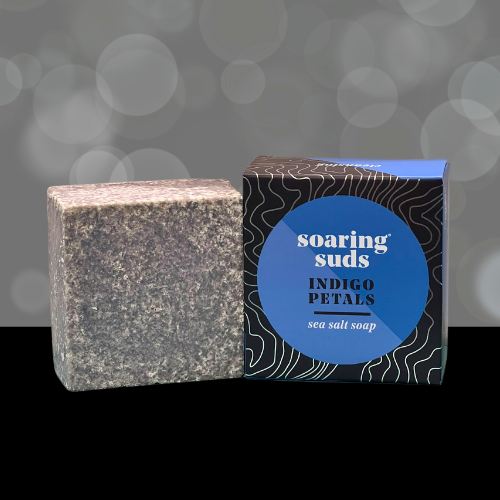 Indigo Petals Sea Salt Spa Bar | Ships from Michigan | Soaring Suds ...